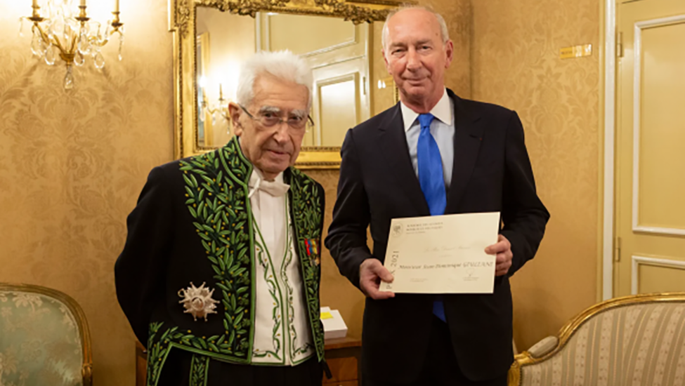 Remise du prix Daniel Strasser à Jean-Dominique Giuliani